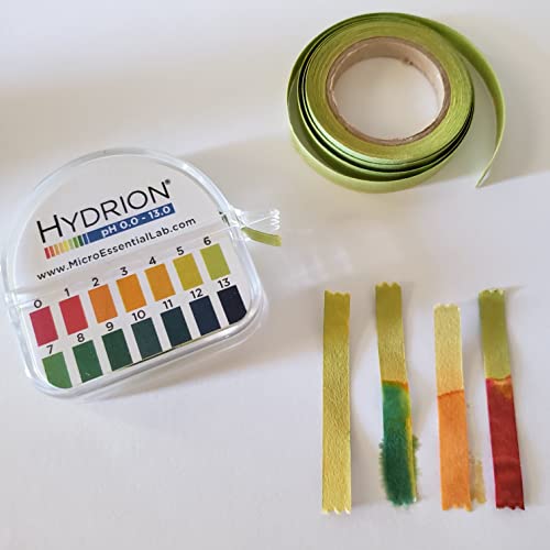 Hydrion Ph paper (93) with Dispenser and Color Chart - Full range Insta Chek ph- 0-13