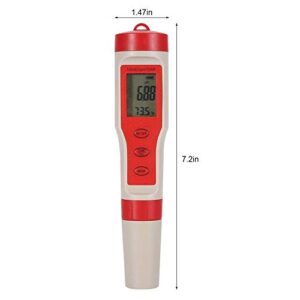 Water PH Tester 4 in 1 Function pH TDS EC Temp Digital Water Quality Tester Monitor Meter Test Pen