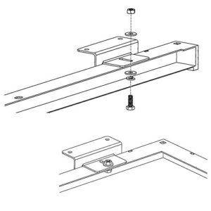 AOOHOOA Solar Panel Mounting Z Brackets Kit with Nuts and Bolts for RV Camper,Boat,Wall and Other Off Gird Roof Installation,A Set of 4 Units (4 Set)