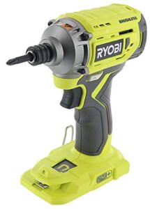 ryobi p239 18v lithium ion brushless cordless 2,000 inch pound impact driver w/ magnetic bit tray and led lighting (battery not included / power tool only)