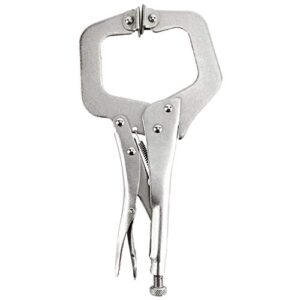 YaeGarden 11'' C Clamp Locking Pliers Adjustable Welding Clamps Locking Welding C Clamp w/Swivel Pad(5)