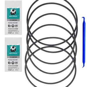 Kinetic Wares 151122 Oring Compatible with Big Blue, Pentek Pentair O-Ring OEM Size 6 Pcs w/Dow Molykote 111 O-Ring Lubricant and Scratch Free O-Ring Pick