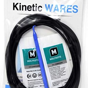 Kinetic Wares 151122 Oring Compatible with Big Blue, Pentek Pentair O-Ring OEM Size 6 Pcs w/Dow Molykote 111 O-Ring Lubricant and Scratch Free O-Ring Pick