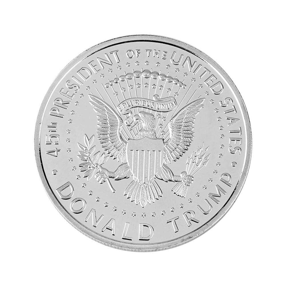 Donald Trump Coin, 2019 Silver Plated Collectable Coin, 45th President - 20 Pack