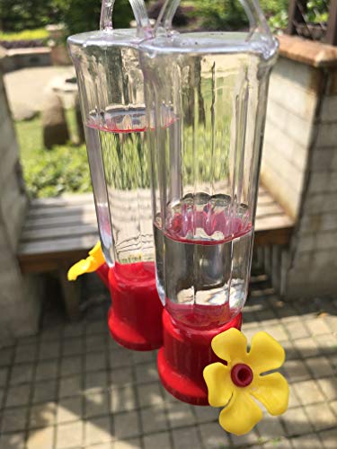 VIMOA Mini Hummingbird Feeder 4 Pack Small Hummingbird Feeders for Outdoor 2.3oz