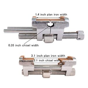 Baitaihem Stainless Steel Honing Guide, Fits Planer Width 1.4" To 3.1", Chisel Blades Width 0.35" To 2.1"