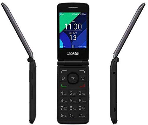 Alcatel QUICKFLIP 4044C | 4G LTE | HD Voice FlipPhone | Cricket Unlocked for T-Mobile & AT&T, Grey, 4GB