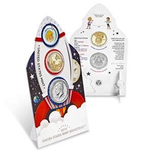 2019 Various Mint Marks Kennedy Half Dollar 2019 Rocketship 2 Coin Set Kennedy UNC and Proof Dollar Brilliant Uncirculated