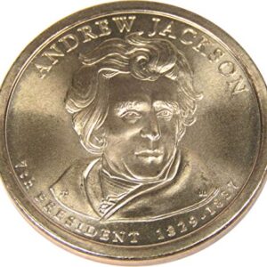 2008 Andrew Jackson Presidential Dollar Uncirculated $1 Missing Edge Lettering