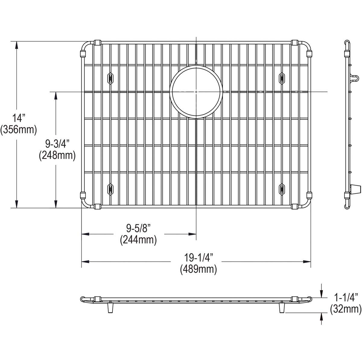 Elkay EBG1914 Stainless Steel Bottom Grid