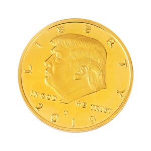 Donald Trump Gold Coin, 2019 Gold Plated Collectable Coin, 45th President - 20 Pack