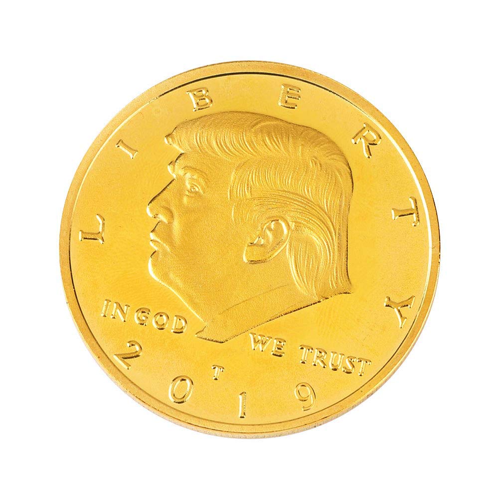 Donald Trump Gold Coin, 2019 Gold Plated Collectable Coin, 45th President - 20 Pack