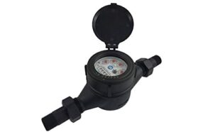 dae mjp-75 nsf61 non lead potable plastic water meter, 3/4" npt couplings, gallon