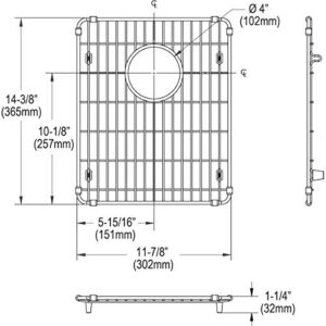 Elkay EBG1214 Stainless Steel Bottom Grid