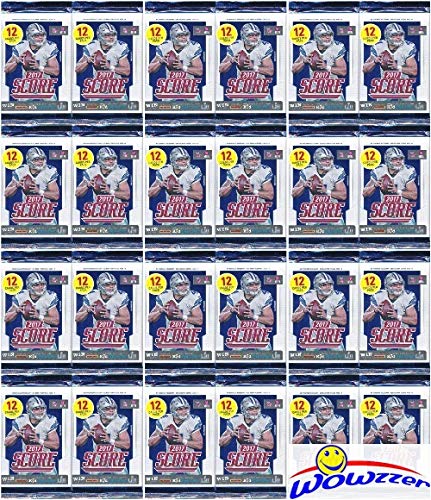 2017 Score NFL Football MASSIVE Lot (24) Factory Sealed Packs with 288 Cards! Loaded with ROOKIES & INSERTS! Look for RCS & AUTOS of PATRICK MAHOMES, Mitch Trubisky, Deshaun Watson & More! WOWZZER!