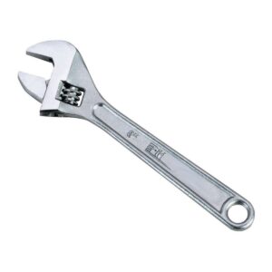 edward tools adjustable wrench - heavy duty drop forged steel - precision milled jaws for maximum gripping power - rust resistant finish - tempered and heat treated steel - secure adjustable jaw (8")