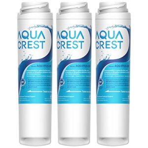 aquacrest gxrlqr undersink inline water filter, nsf 42 certified, reduces chlorine, taste&odor, replacement for ge smartwater twist and lock in-line gxrlqr water filter (pack of 3)