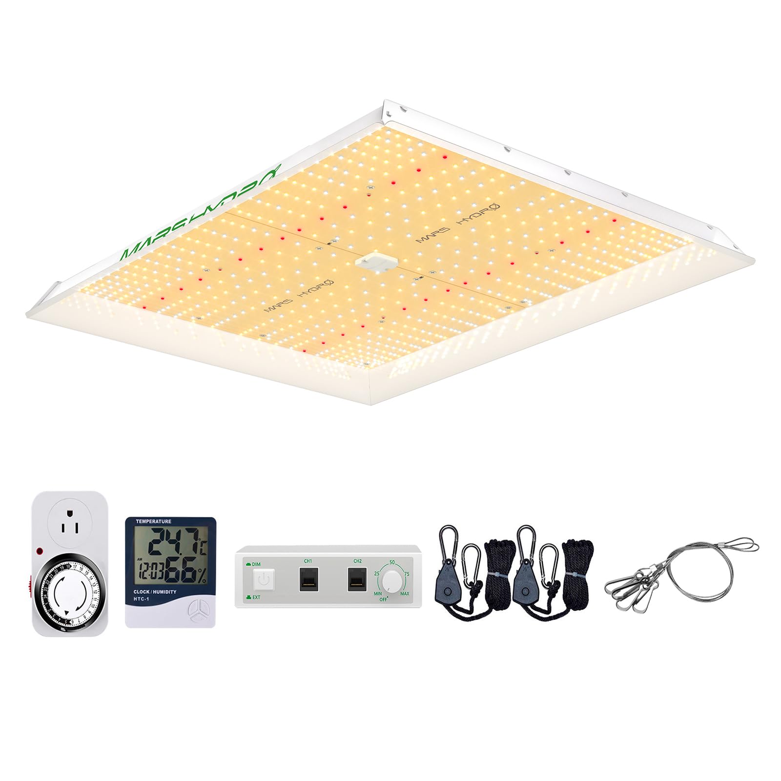 MARS HYDRO 2024 New TSW2000 Led Grow Light 300 Watt Dimmable Daisy Chain Full Spectrum Growing Lamps for Indoor Plants Seeding Veg Bloom Light for 3x3/4x4ft Coverage