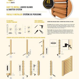 Nuvo Iron LSB48 Hardware System-Holds up to 11 Boards Louver, Black