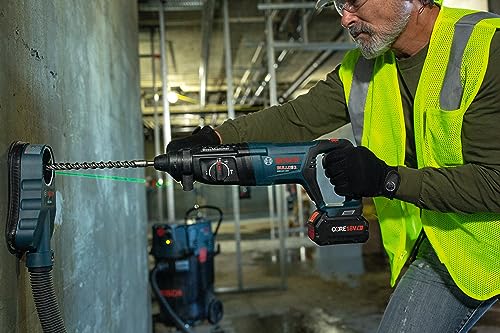 BOSCH GBH18V-26DK24 18V EC Brushless SDS-plus® Bulldog™ 1 In. Rotary Hammer Kit with (2) CORE18V® 8 Ah High Power Batteries