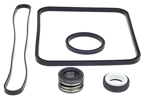 KitKing - Super Pump Seal Replacement for Hayward Go Kit 3. All 3 Gaskets & Shaft Seal. Fits All SP1600, SP2600 in Regular, X, VSP Models. SPX1600TRA SP1600Z2 PS-201 SPX1600R SPX1600S SPX1600T Pool