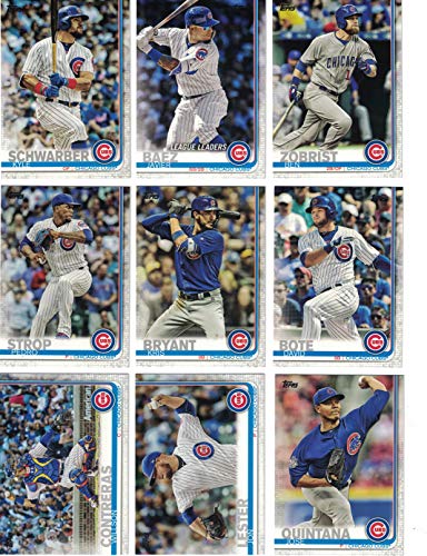 Chicago Cubs/Complete 2019 Topps (Series 1 and 2) Baseball Team Set! (28 Cards) Includes 3 bonus Cards of Cubs Hall of Famer Ryne Sandberg!