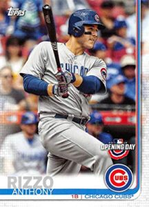 2019 topps opening day #86 anthony rizzo chicago cubs baseball card