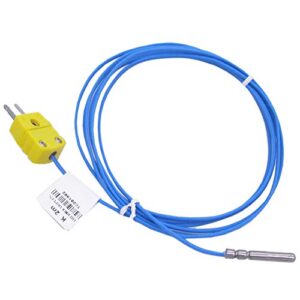 twidec/2m with plug waterproof stainless steel k-type sensor probes metal head probe 30mm for thermocouple sensor & meter temperature controller(temperature range:-50~200 °c) ta-6340-w-c