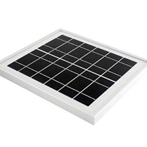 Waveshare Mini Solar Panel (6V 5W) with 156 Monocrystalline Cell for Solar Power Manager, Toughened Glass+ Anodic Oxidation Aluminum Alloy+ 0.25mm PET Material,6.0V ± 5% Voltage