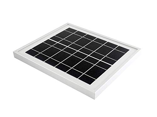 Waveshare Mini Solar Panel (6V 5W) with 156 Monocrystalline Cell for Solar Power Manager, Toughened Glass+ Anodic Oxidation Aluminum Alloy+ 0.25mm PET Material,6.0V ± 5% Voltage