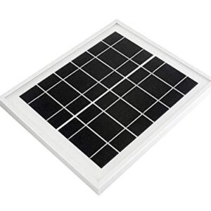 Waveshare Mini Solar Panel (6V 5W) with 156 Monocrystalline Cell for Solar Power Manager, Toughened Glass+ Anodic Oxidation Aluminum Alloy+ 0.25mm PET Material,6.0V ± 5% Voltage