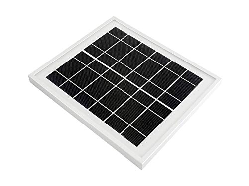 Waveshare Mini Solar Panel (6V 5W) with 156 Monocrystalline Cell for Solar Power Manager, Toughened Glass+ Anodic Oxidation Aluminum Alloy+ 0.25mm PET Material,6.0V ± 5% Voltage