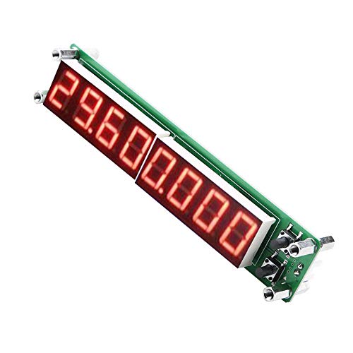 PLJ-8LED-H RF Frequency Counter Cymometer Tester Module 0.1~1000MHz (Backlit Font red)