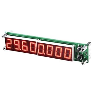 PLJ-8LED-H RF Frequency Counter Cymometer Tester Module 0.1~1000MHz (Backlit Font red)