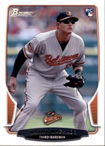 2013 bowman #215 manny machado orioles mlb baseball card (rc - rookie card) nm-mt