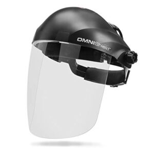 lincoln electric omnishield professional face shield - high density clear lens - premium headgear - k3750-1