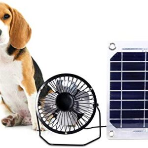 TwinPa Auto Cool Solar Powered Fan System with Solar Panel Electric-Free Easy for Outdoor Household or Car Camping Chicken House