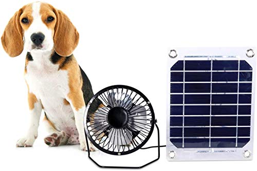 TwinPa Auto Cool Solar Powered Fan System with Solar Panel Electric-Free Easy for Outdoor Household or Car Camping Chicken House