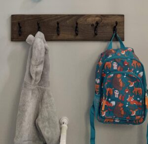 coat rack, coat hooks, entryway organizer wall mounted