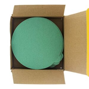 Dura-Gold Premium 5" Green Film PSA Sanding Discs - 80 Grit (Box of 50) - Film Back Self Adhesive Stickyback Sandpaper Discs for DA Sanders, Fast Cut Abrasive - Sand Automotive Paint Woodworking Wood