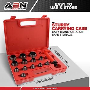 ABN Hollow Punch Kit Leather Punches Tools Hole Punch Set Gasket Punch Set Gasket Cutter 3/16 to 1-3/8in (5-35mm)