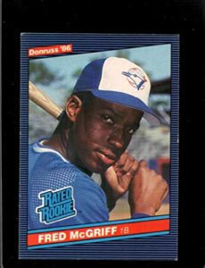 1986 donruss #28 fred mcgriff nm-mt rc rookie blue jays rookie card