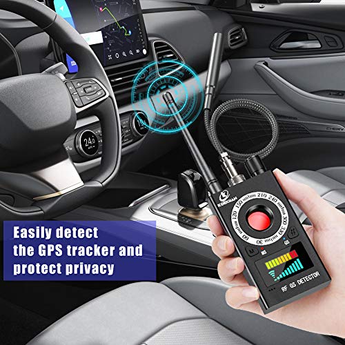 Anti Spy Detector, RF Detector & Camera Finder, Bug Detector, Upgraded RF Signal Detector, KORKUAN GSM Tracking Device for Wireless Audio Bug Hidden Camera Detector ¡­