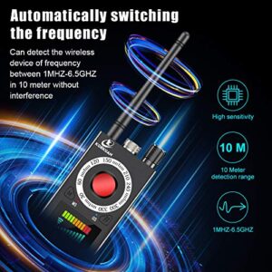 Anti Spy Detector, RF Detector & Camera Finder, Bug Detector, Upgraded RF Signal Detector, KORKUAN GSM Tracking Device for Wireless Audio Bug Hidden Camera Detector ¡­