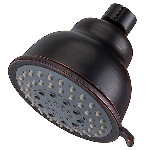 Voolan High Pressure Shower Head - 5 Function Rain Shower Head - Comfortable Shower Experience Even at Low Water Flow - Oil-Rubbed Bronze