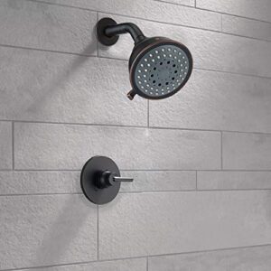 Voolan High Pressure Shower Head - 5 Function Rain Shower Head - Comfortable Shower Experience Even at Low Water Flow - Oil-Rubbed Bronze