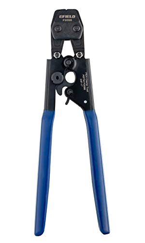 EFIELD Pex Cinch Clamp/Ear Hose Clamps Crimping Tool for Stainless Steel Clamps Sizes from 3/8" to 1" with Metal Pipe Cutter 20pcs 1/2" and 10 pcs 3/4" Clamps Suit all US F2098 Standards