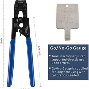 EFIELD Pex Cinch Clamp/Ear Hose Clamps Crimping Tool for Stainless Steel Clamps Sizes from 3/8" to 1" with Metal Pipe Cutter 20pcs 1/2" and 10 pcs 3/4" Clamps Suit all US F2098 Standards