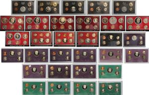 proof set run (clad) 1968 s -1998 us mint 165 coins