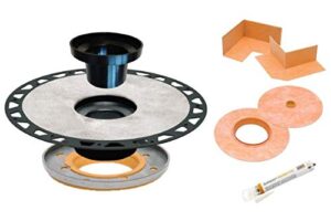 schluter kerdi-drain adaptor flange kit 5-1/4" abs (kda5flabs)